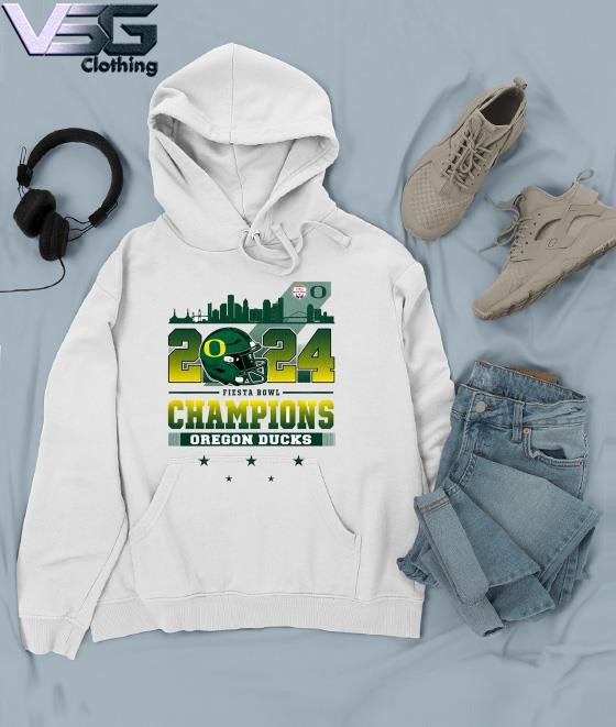 Official 2024 Fiesta Bowl Champions Oregon Ducks Helmet Shirt, hoodie ...
