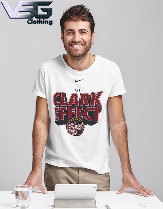 Official Caitlin Clark Indiana Fever Unisex The Clark Effect Logo T ...
