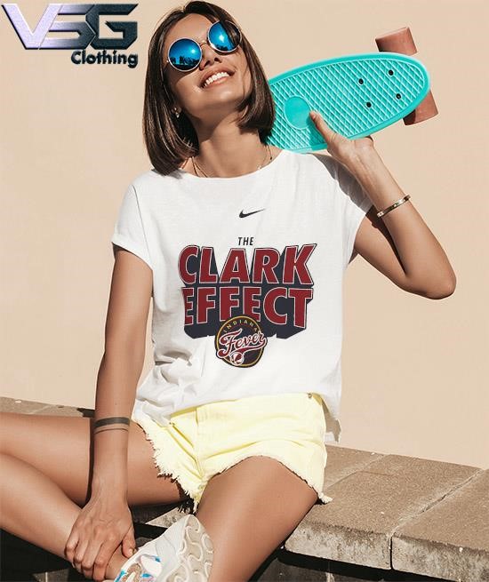 Official Caitlin Clark Indiana Fever Unisex The Clark Effect Logo T ...