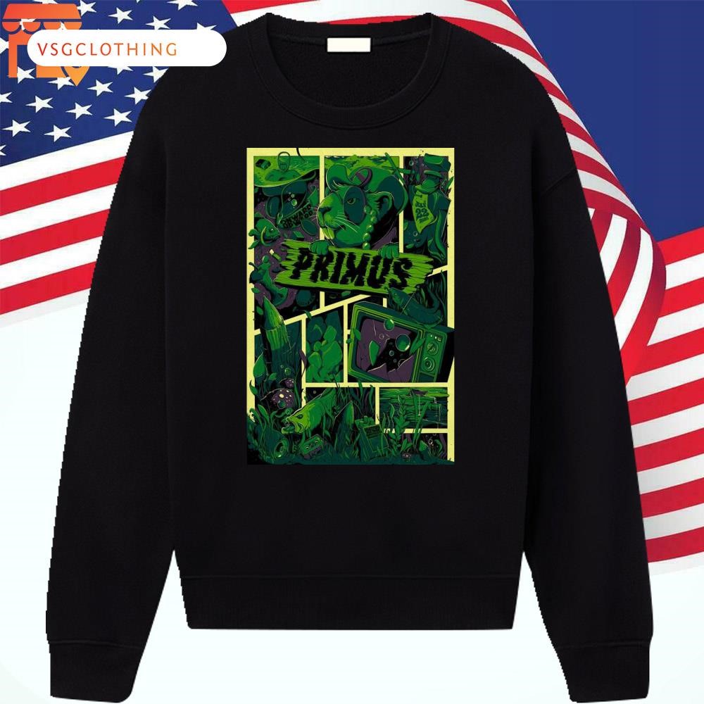 Official Primus July 22, 2025 Hartford HealthCare Amphitheater. Bridgeport, CT Poster Shirt ...