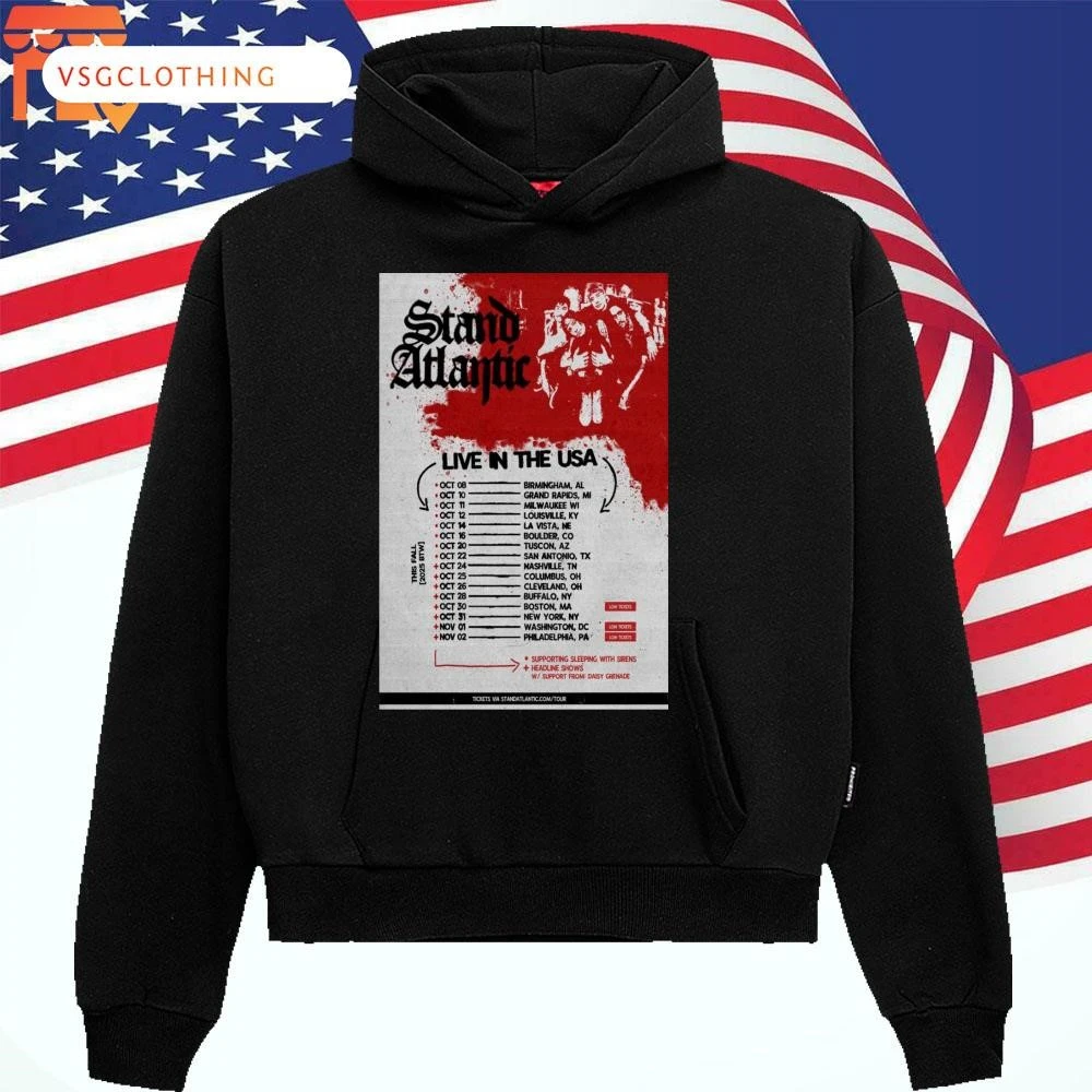 Official Stand Atlantic Live In The USA Tour 2025 Poster Shirt, hoodie ...