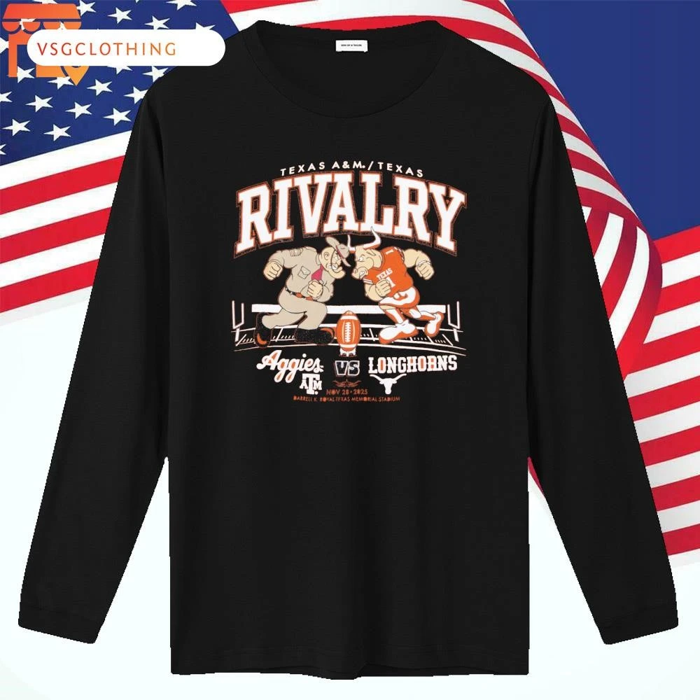 Official Texas Longhorns vs Texas A&M Aggies Rivalry Nov 28 2025 ...